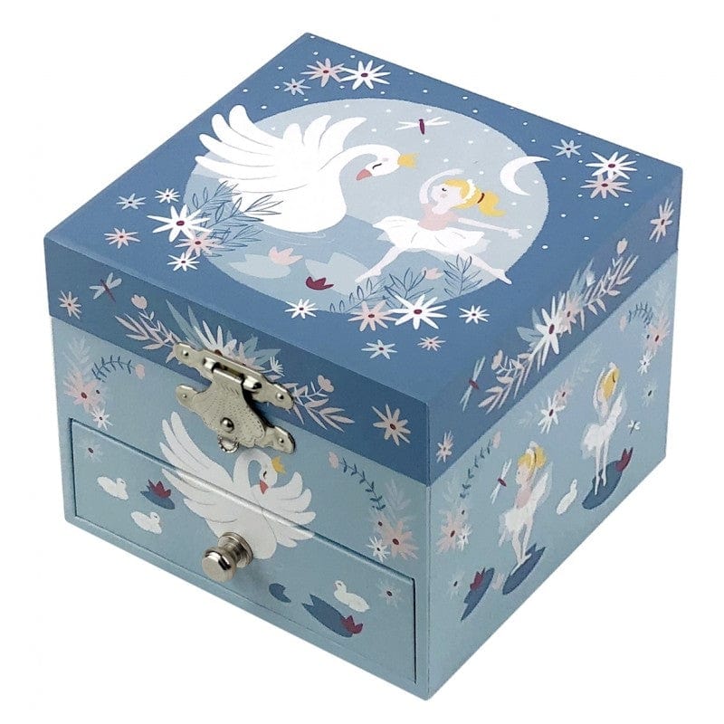 Musical Cube Box Swan Lake - Blue – Bimbo Concept